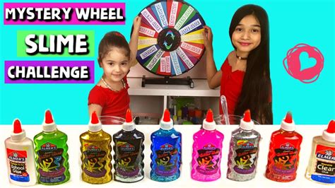 Mystery Wheel Of Slime Challenge Youtube