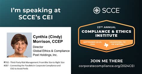 Cynthia Cindy Morrison Ccep Posted On Linkedin