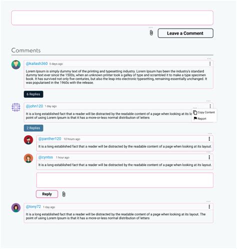 Feature Improve The Comments Section In Story Page · Issue 245 · Eos Uiux Solutionsuser