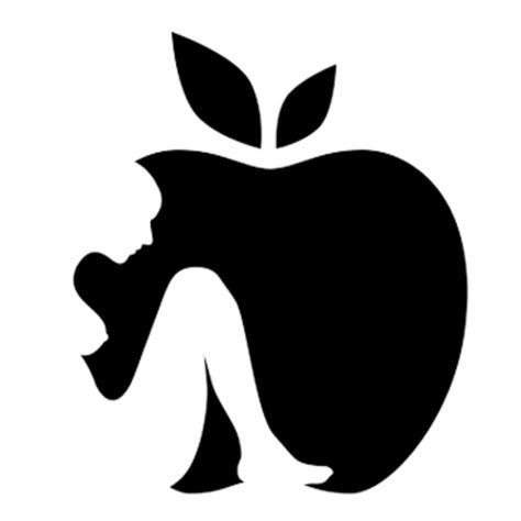 Snow White Apple Silhouette