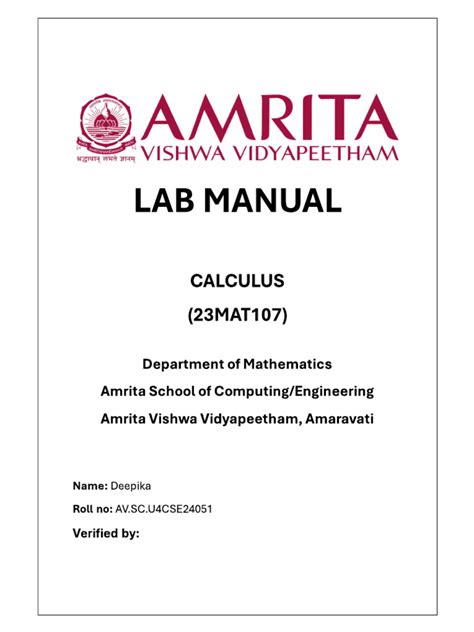 Maths Lab Manual Pdf