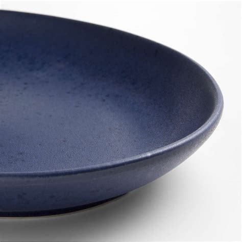 Craft Indigo Medium Oval Stoneware Platter Crate And Barrel