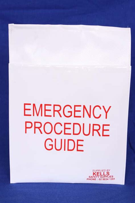 Emergency Procedure Guide Holder Kells Safety Centre