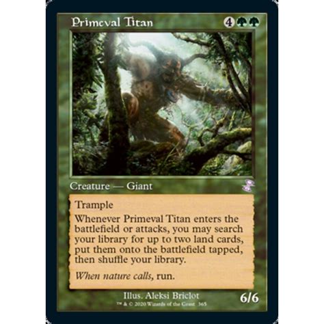 Primeval Titan Magic The Gathering Mtg Shopee Singapore