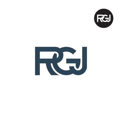 Letter Rgj Monogram Logo Design 35702120 Vector Art At Vecteezy