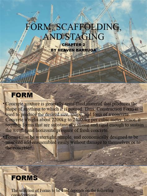 Form Scaffolding And Staging Pdf Pipe Fluid Conveyance Concrete