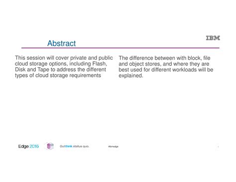 Ibms Cloud Storage Options Pdf