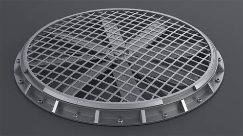 3d Sci Fi Ventilation 06 Subdivision Ready Turbosquid 2164617