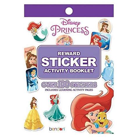 Bendon Princess Rewards Sticker Booklet Pad Pack Of 3