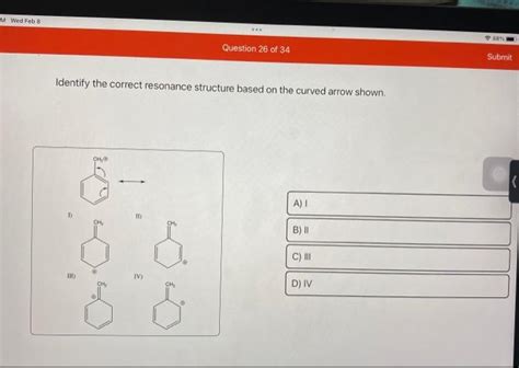 Solved Identify the correct resonance structure based on the | Chegg.com
