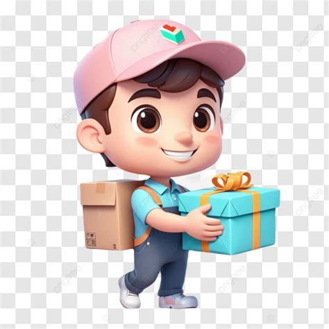 Cute Package Delivery Person Cute Package Delivery Person Man Cute Package Delivery Person