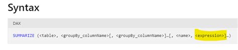 solved how to use measure inside summarize function microsoft fabric