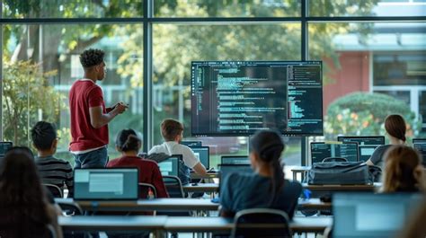 The Students Attending Programming Class Premium Ai Generated Image The Students Attending Programming Class Premium Ai Generated Image