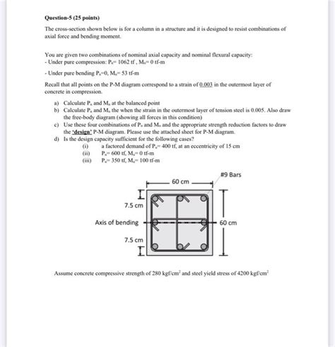 Solved Question Points The Cross Section Shown Below Chegg