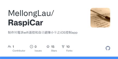 Github Mellonglau Raspicar Wifi Ios App