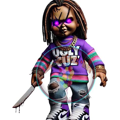 Chucky Inspired Doll With Street Style Urban Horror Doll Art For
