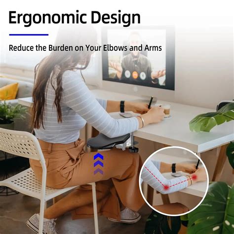 Foldable Ergonomic Desk Armrest For Wrist And Forearm Support