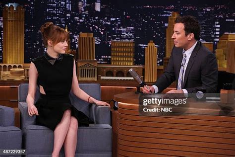 146 Jimmy Fallon Emma Stone Photos And High Res Pictures Getty Images