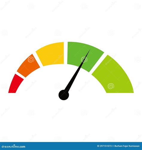 Color Speedometer Icon Stock Vector Illustration Of Circle 297151073