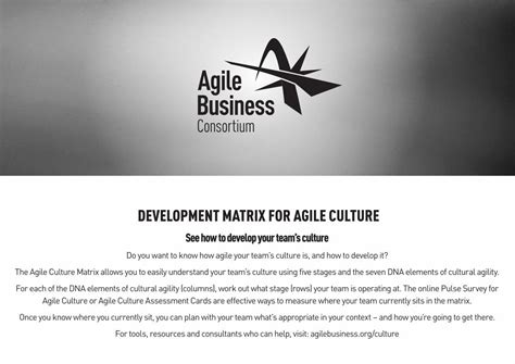 Pdf Development Matrix For Agile Culture · 2019 05 23 · Agile Culture