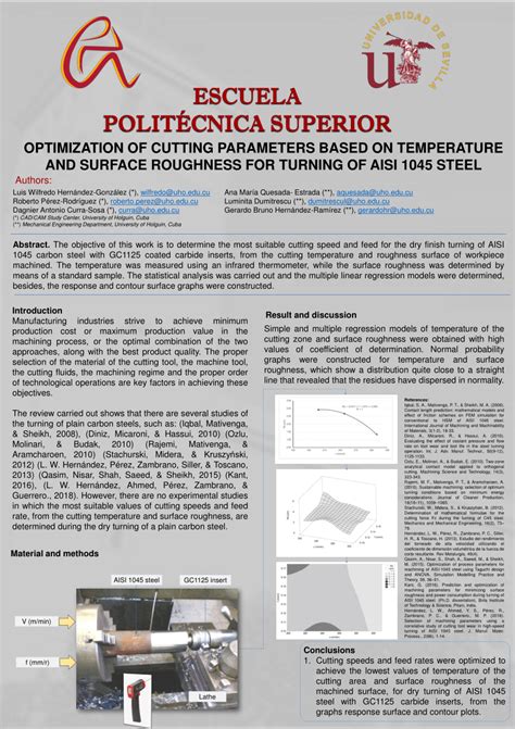 pdf optimization of cutting parameters based on temperature and