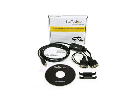 EVerbatim StarTech USB Serial Adapter Dual Port With COM Retention