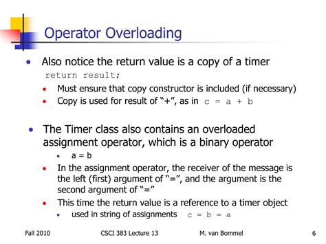 Ppt Mastering Operator Overloading In C Powerpoint Presentation Free Download Id9222717