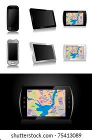 Gps Device Global Positioning System Vector Stock Vector Royalty Free