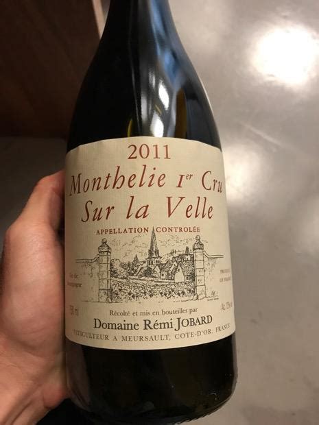 2011 Domaine Rémi Jobard Monthélie 1er Cru Sur La Velle France