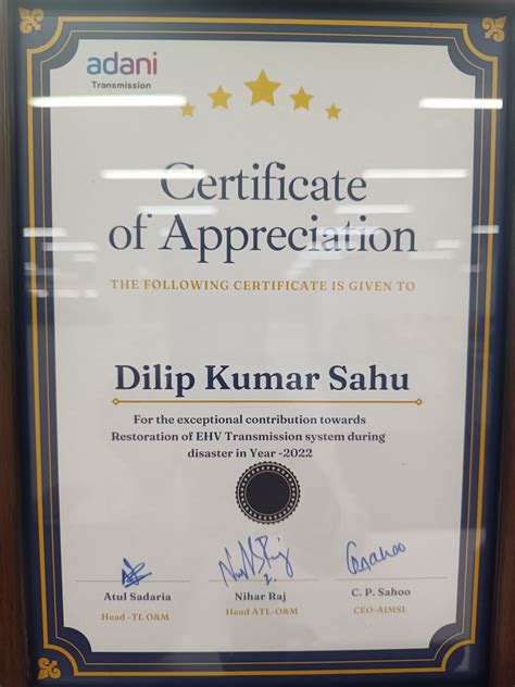 Dillip Kumar Sahu On Linkedin Appreciation And Recognition Certainly Are
