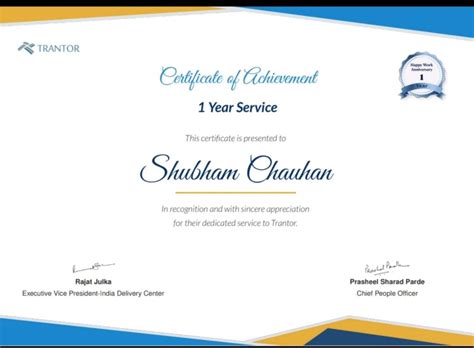 Shubham Chauhan On Linkedin Software Work 1yearanniversary