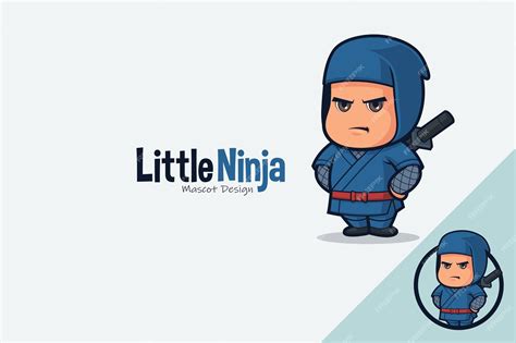 Premium Vector Cute Ninja Mascot Design