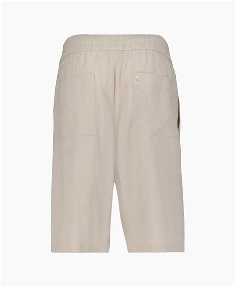 AMI Paris Korte Broek Elasticated Waist Bermuda Zand