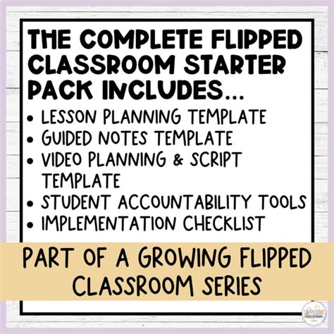 Flipped Classroom Reference Sheet Poster Binder Insert Tpt