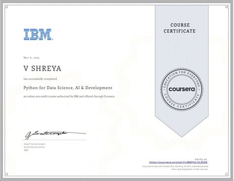 Coursera Pythonprogramming Coding Ai Learning Innovation Shreya V