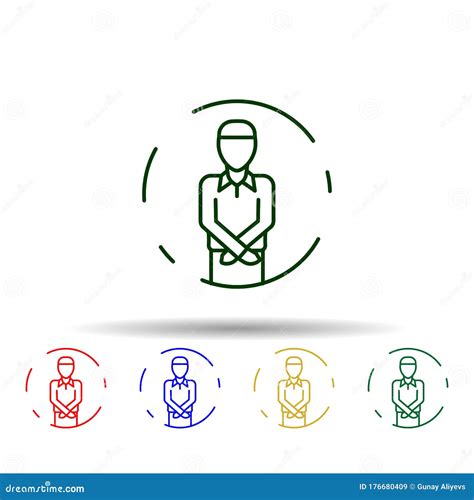 Muslim Man Prayer Qiyam Multi Color Icon Simple Thin Line Outline Vector Of Prayer Icons For