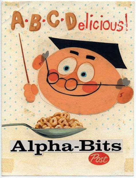 Rankin Bass Historian Post Alpha Bits Post Cereal Pops Cereal Box Cocktail Making