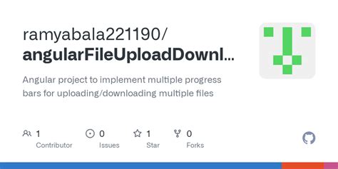 Github Ramyabala221190angularfileuploaddownloadprogress Angular Project To Implement