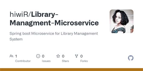 Github Hiwir Library Managment Microservice Spring Boot Microservice For Library Management