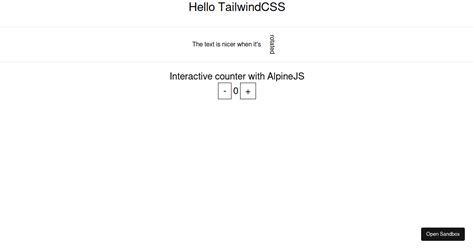 Tailwindcss 3 Alpinejs Typescript Codesandbox