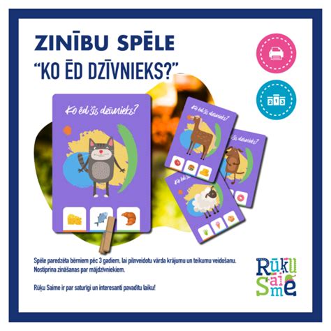 Knaģīšu Spēle Ko Ēd DzĪvnieks 1daļa Mācību Materiāli