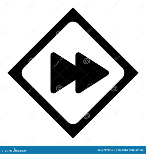 Simple Fast Forward Button Stock Vector Illustration Of Vector 257598959