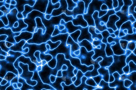 漂亮的蓝色辐射电子数字图形纹理或背景插图