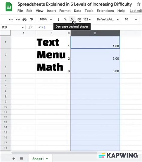spreadsheets explained 5 levels of difficulty from basic text input