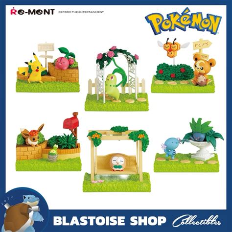 Pokemon Re Ment Afternoon Sunlight Pikachu Chikorita Tediursa Combee Rowlet Eevee Wooper Oddish