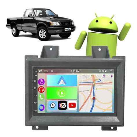 Multimídia S10 1995 Android Auto Waze Espelhamento Wi Fi Parcelamento Sem Juros
