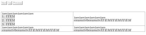 Tables How To Use Begin Enumerate In Tabular Without Using P Size