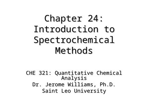 PPT Chapter Introduction To Spectrochemical Methods DOKUMEN TIPS