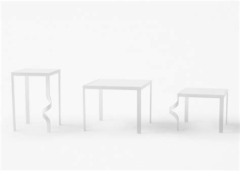 Nendos Tangle Side Tables Twine Together As If Holding Hands