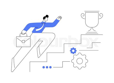 Ambition Abstract Concept Vector Illustration Business Ambi Colourbox